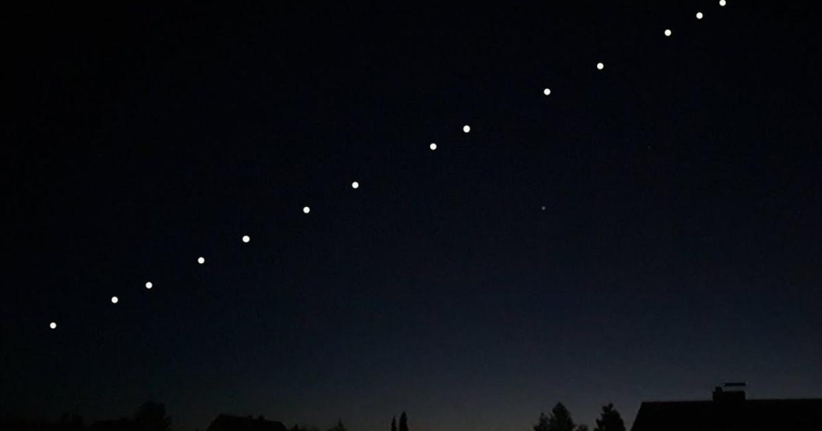 Donosimo što je ´kolona letjelica´ uočenih na nebu | Plusportal