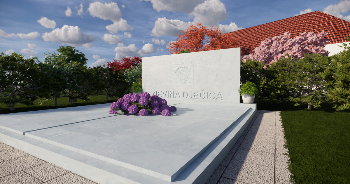 Ovako će izgledati novi spomenik i grobnica na Gradskom groblju ...